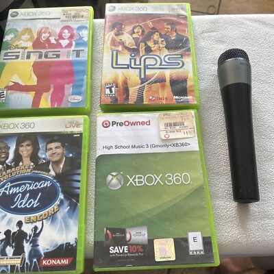 Lips: Number One Hits w/ Microphone (Xbox 360) - Tested & Working | eBay