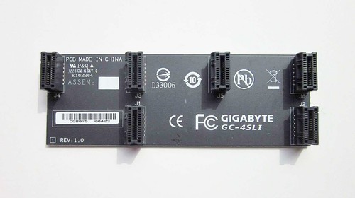 GIGABYTE Gaming 4 Way SLI Bridge Connector Quad Slot Gc-4sli for sale ...