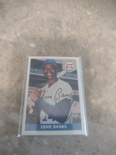 1992 Front Row The All-Time Great Ernie Banks Autograph Card LE# /5000 ...