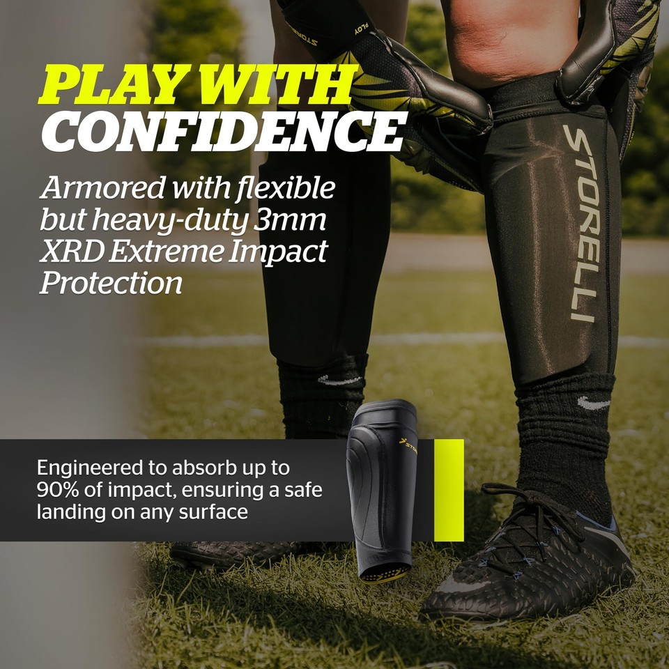 Storelli BodyShield Leg Sleeves, Compression Soccer Shin Guard Holders ...