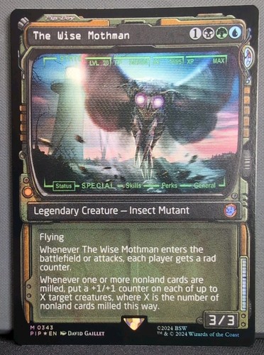 MTG - Fallout - The Wise Mothman - Showcase Foil | eBay Australia
