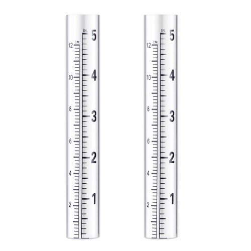 OUNONA 2PCS Water Gauge for Rain Rain Gauge Precision 12cm Test Tube ...