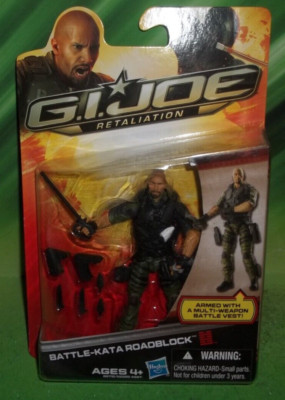 G I GI JOE RETALIATION MOVIE BATTLE KATA ROADBLOCK DWAYNE JOHNSON ...