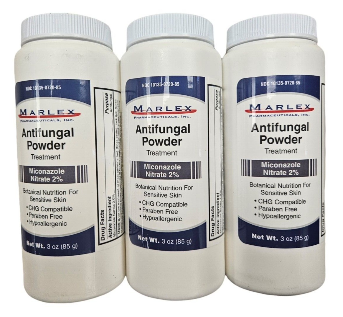 MARLEX Antifungal POWDER Miconazole 2% 3oz ( 3 pack ) __ | eBay