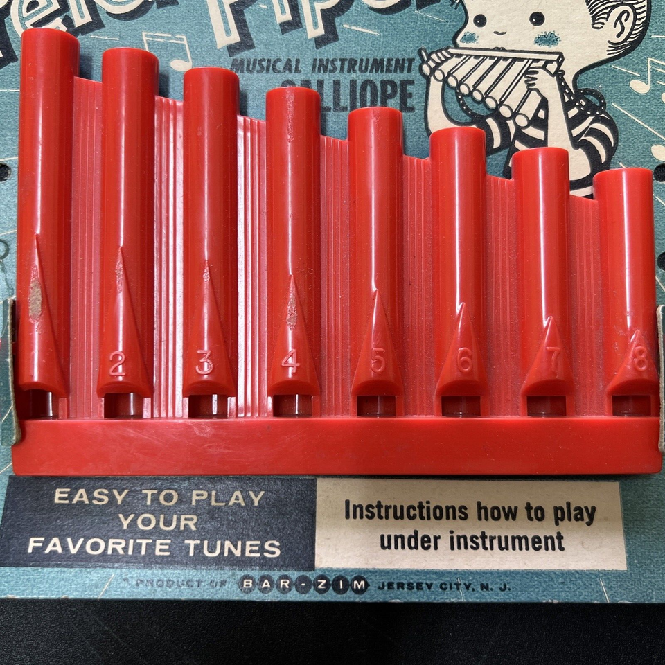 Vintage Toy Peter Piper Calliope Musical Pan Flute Circa 1950s Made in ...