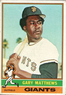 1976 Topps # 133 Gary Matthews San Francisco Giants | eBay