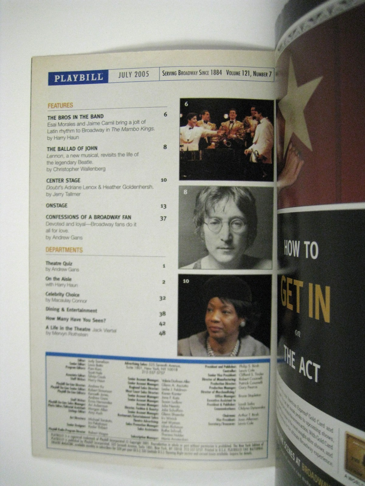 Altar Boys Playbill 2005 Dodgers Stages Ryan Duncan Danny Calvert ...
