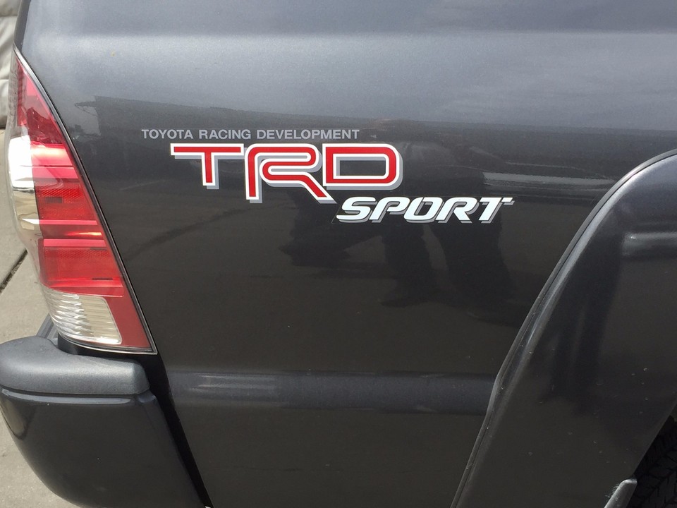 Tacoma TRD SPORT bedside decal RED/WHITE/GRAY 75996-04060-D0 Genuine ...