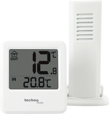 Technoline Thermometer innen außen WS 9114 Digital Funk 0,7 x 1,47 x 0 ...