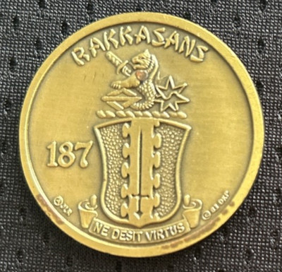 187th INFANTRY RAKKASANS AIRBORNE CHALLENGE COIN - Scarce - OLD ...