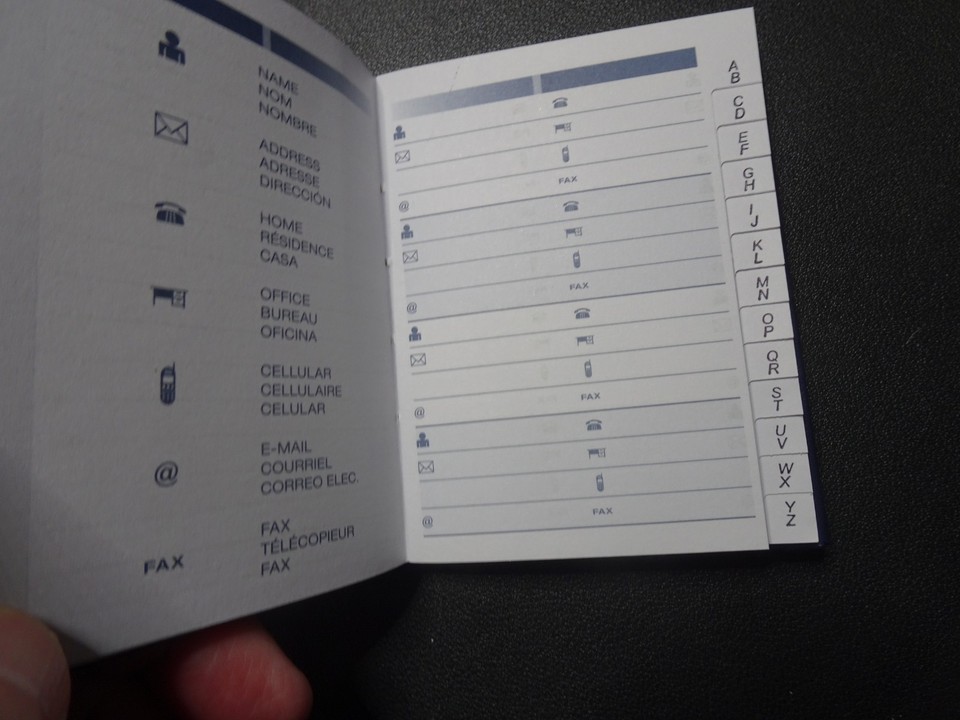 Mead 4 in x 3 in Black or Blue, Telephone address Book, 67142 | eBay