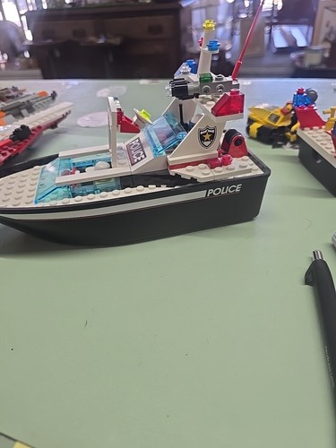 LEGO 4012 POLICE WAVE BOAT SET COMPLETE NO INSTRUCTIONS VINTAGE RARE ...