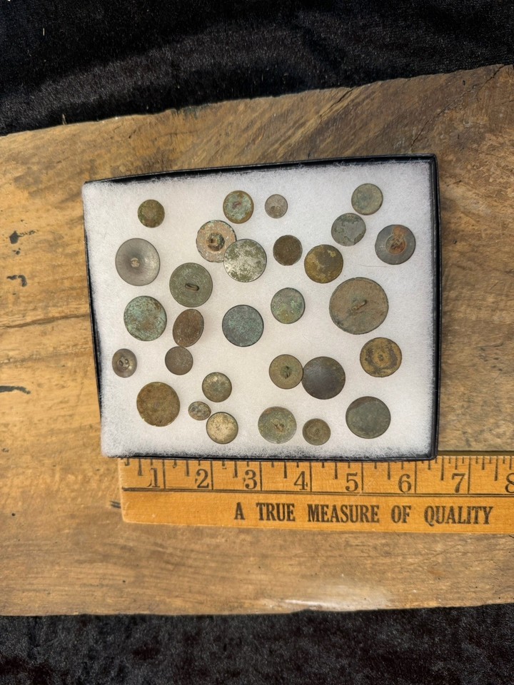 Lot Metal Detecting Finds Buttons 18th/19th Century Recovered PA. | eBay