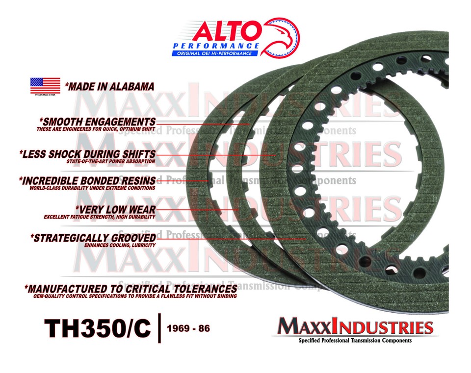 TH350 350C Transmission Rebuild - Master Kit LS High Energy Alto ...