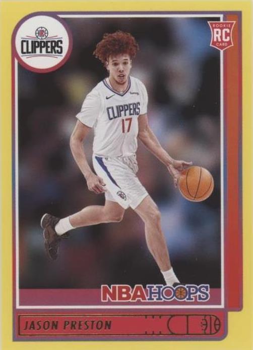 2021-22 Panini NBA Hoops - Rookies Jason Preston #242 Yellow (RC) for ...