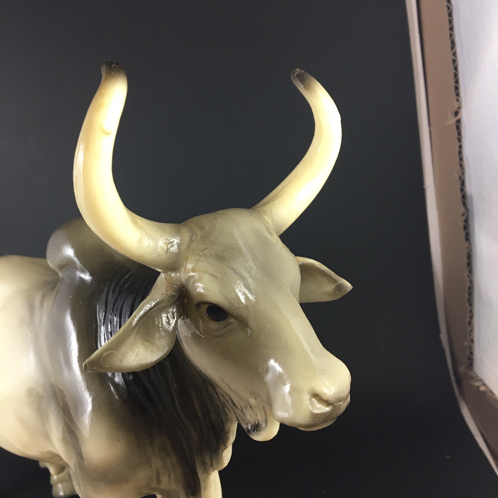 Vintage Breyer Brahma Bull 70 Mold 1958-1967 Glossy Grey E.M. Boehm ...