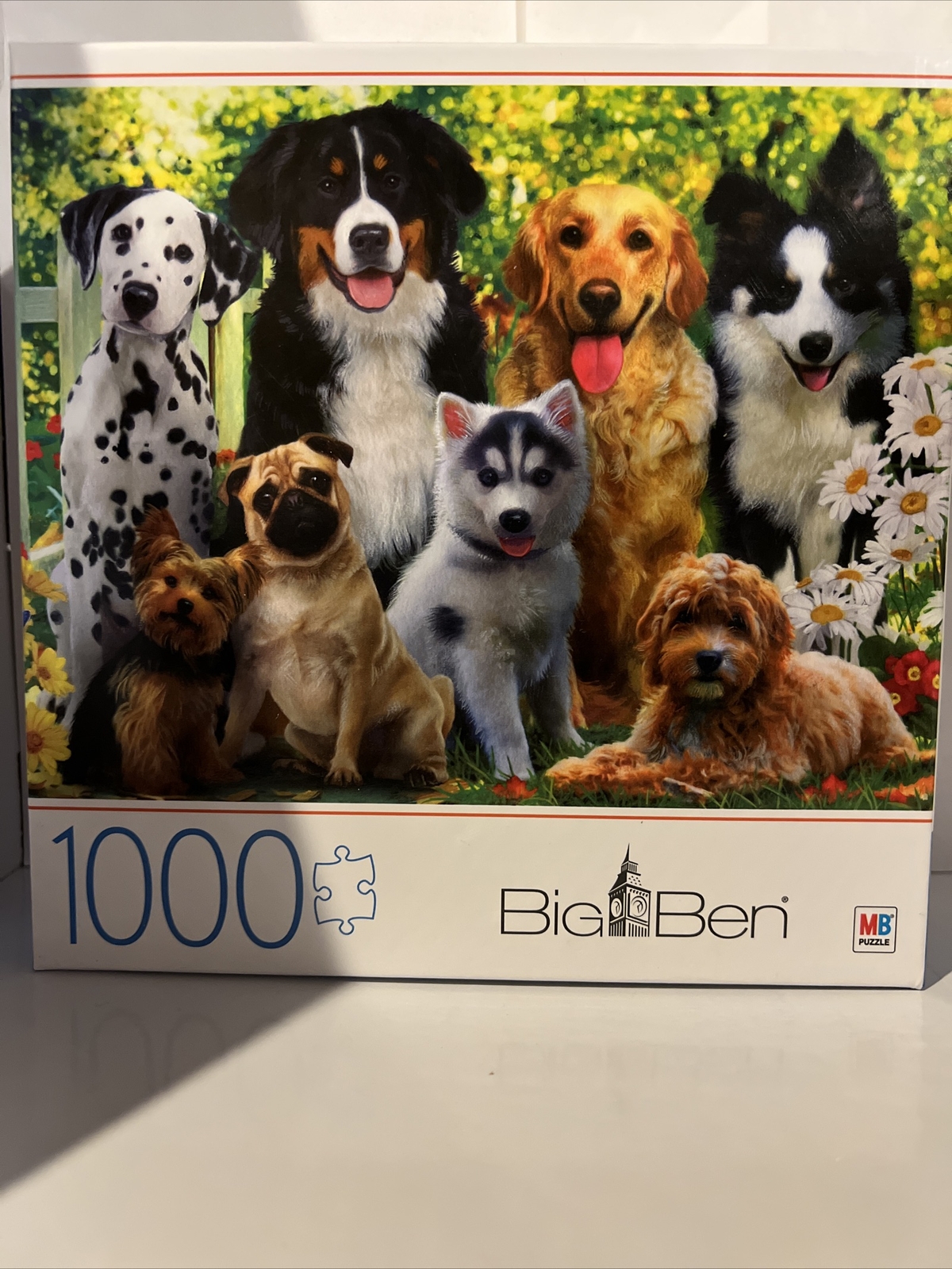 Milton Bradley Big Ben Dog Dogs Jigsaw Puzzle 1000 pieces Sealed - NEW ...