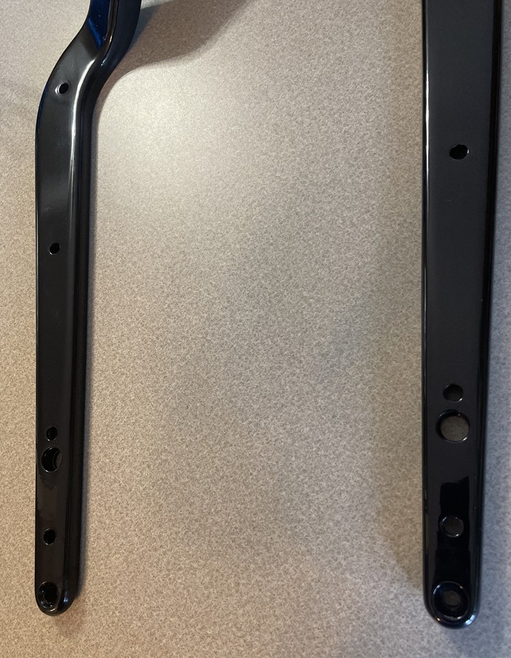 Rear Fender Struts GLOSS BLACK set Harley Softail Custom FXST 86-99 Oem ...