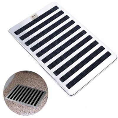 Stainless Steel Plate Carpet Mat Universal Car Interior Floor Mat Foot ...