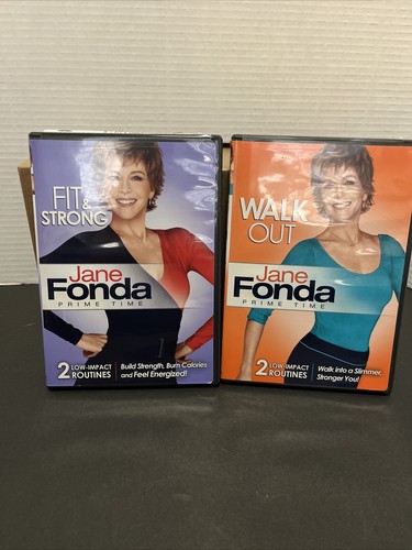 Lot of 2 Jane Fonda Prime Time Workout DVDs - "Walk Out" & "Fit ...