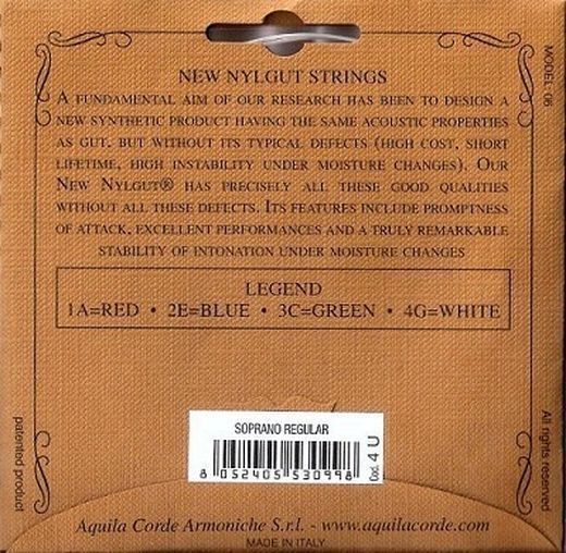 Aquila Nylgut Package Ukulele String Baritone,Tenor, Concert, Soprano ...