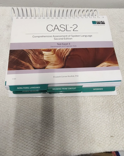 Comprehensive Assessment of Spoken Language Second Edition (CASL-2). | eBay