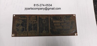 Half Track Shift Transfer Plate and Parking Brake Data Plate for Restoration | eBay