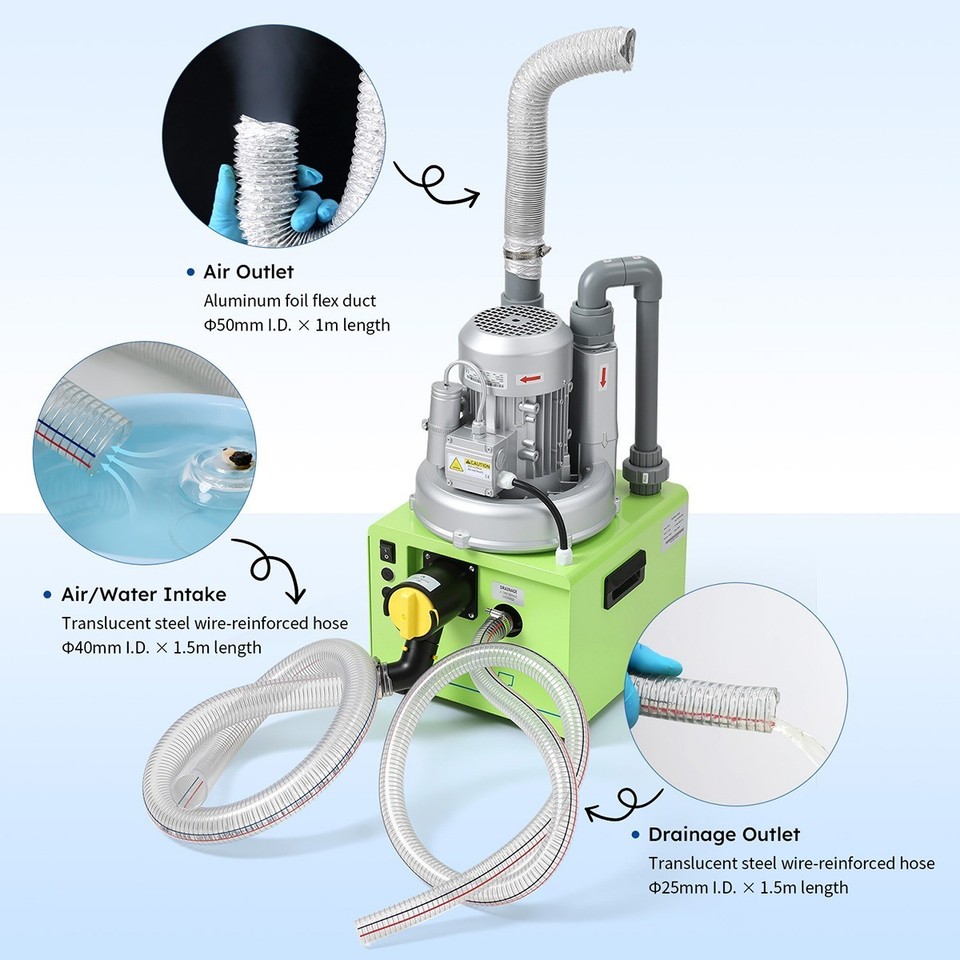 Dental Electric Suction Machine Vacuum System Strong Saliva Dry Vacuum ...