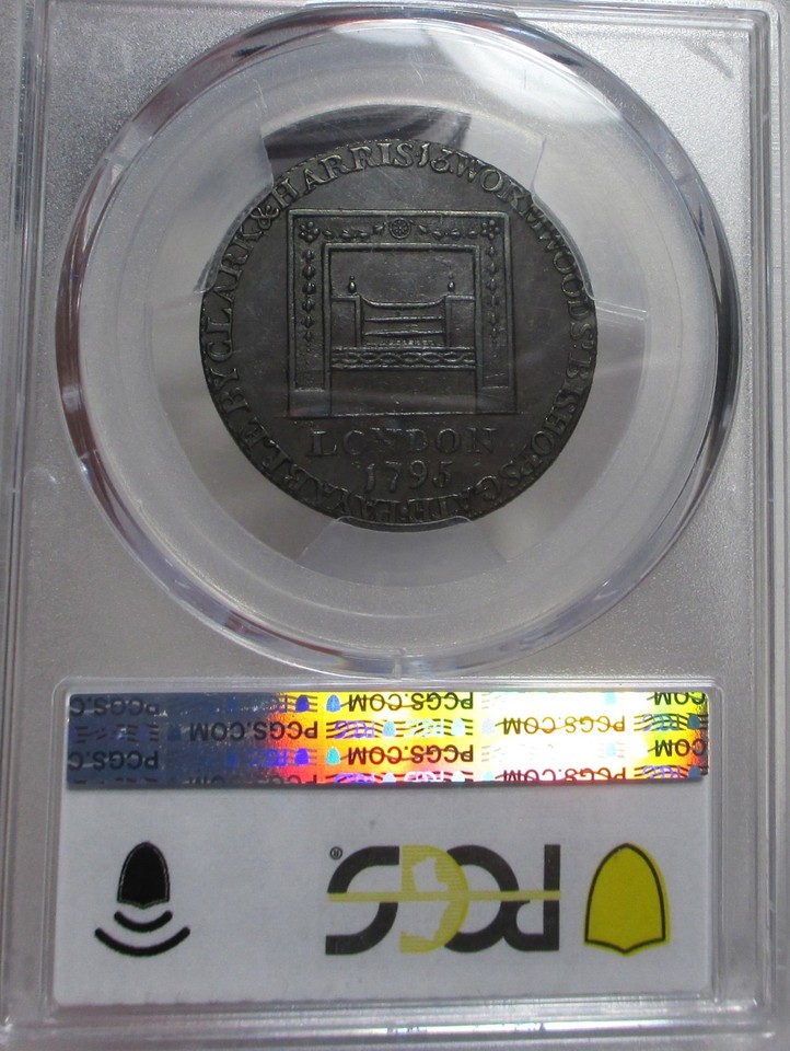 1795 WASHINGTON-GRATE SMALL BUTTONS, RE COPPER US COLONIAL HALF PENNY ...