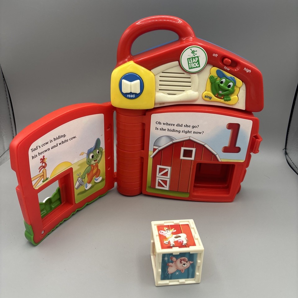Leap Frog ~ TAD'S COUNTING FARM Interactive Electronic Talking Book ...