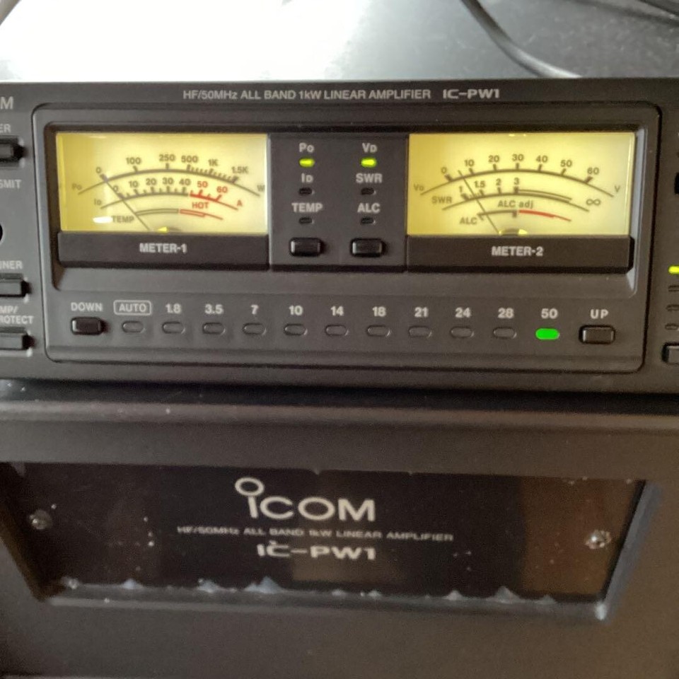 ICOM IC-PW1 HF/50MHz ALL BAND 1000W Linear Amplifier Power-Confirmed | eBay