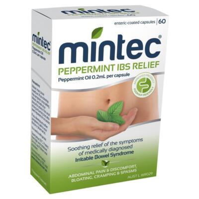 Mintec Peppermint IBS Relief 60 Capsules | eBay Australia