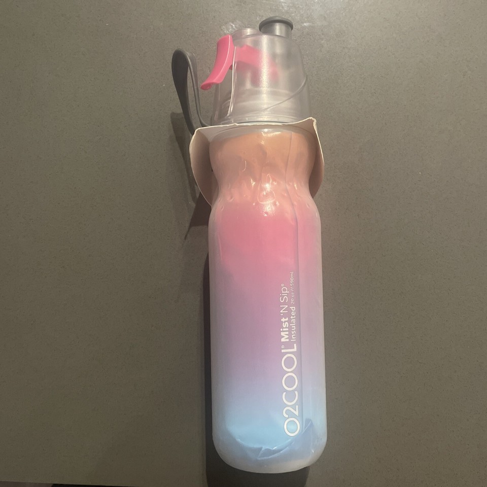 O2COOL Mist 'N Sip Misting Water Bottle 2-in-1 Mist And Sip Function ...