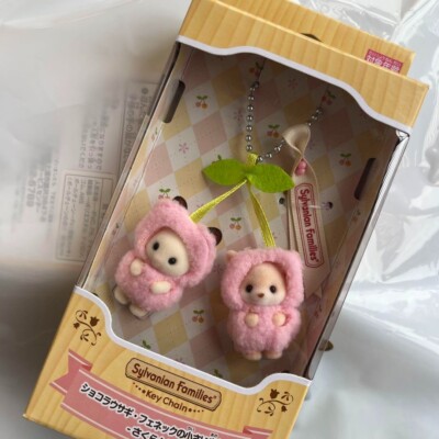 Sylvanian Families Calico Critters Key Chain Cherry Baby Japan | eBay