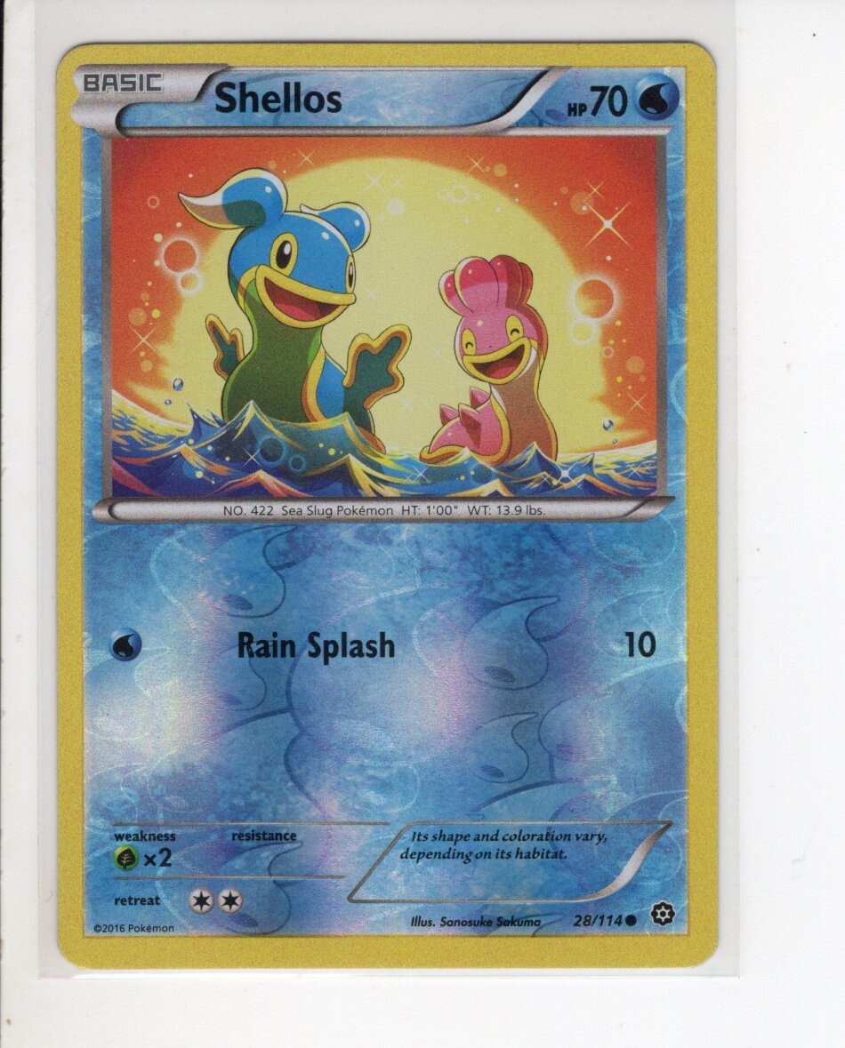SHELLOS STEAM SIEGE SET REVERSE-HOLO FOIL POKEMON CARD 28/114 NM/M | eBay