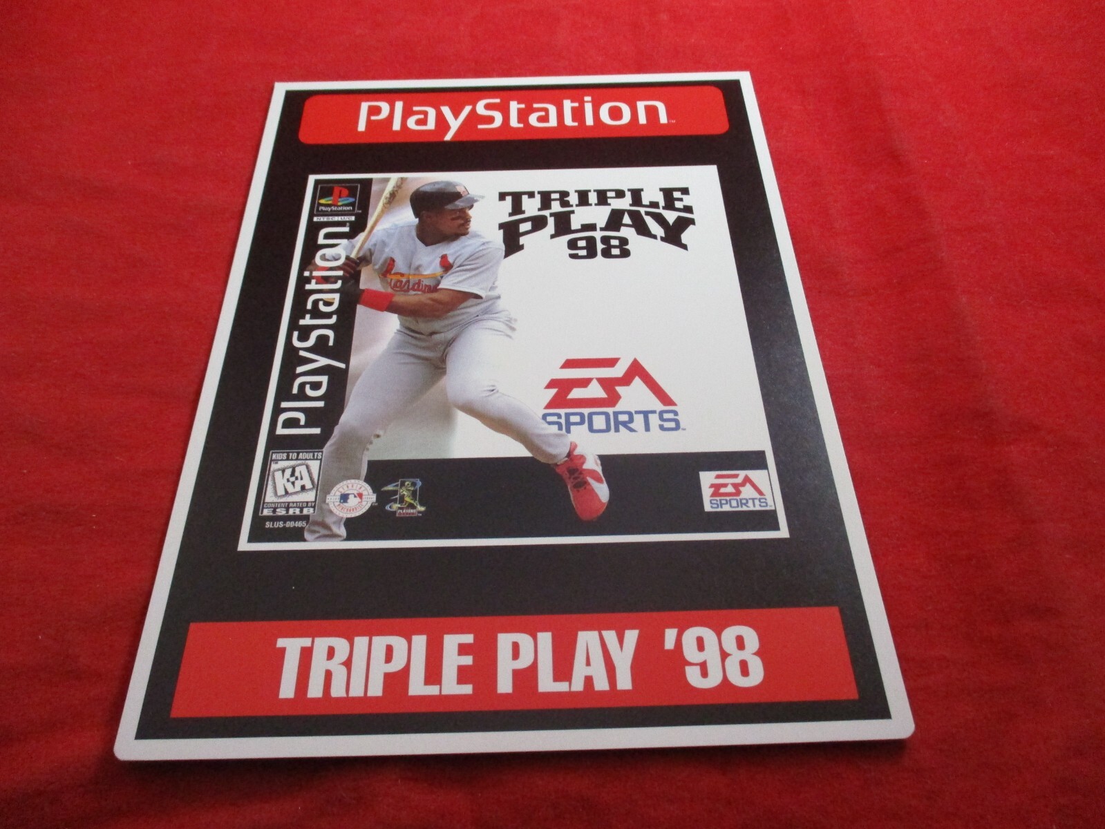 Triple Play '98 Playstation 1 PS1 Vidpro Promo Display Card ONLY | eBay