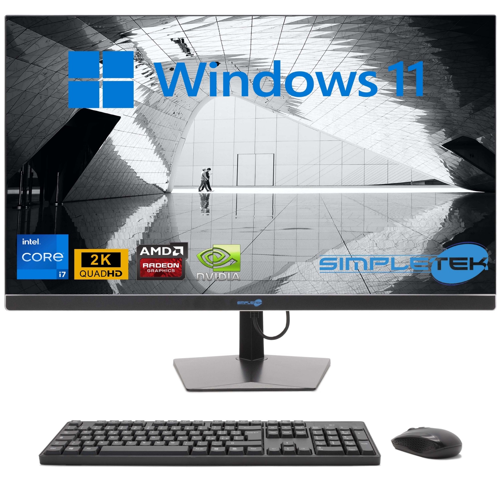 Aio All IN One I7 27 " 2K RAM 64GB SSD 4TB Gpu GTX1660 Wind 11 Desktop ...
