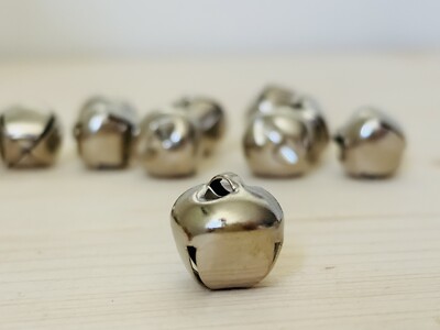 NEW 100-Piece Lot Silver 1/2” Jingle Bells For Crafting | eBay