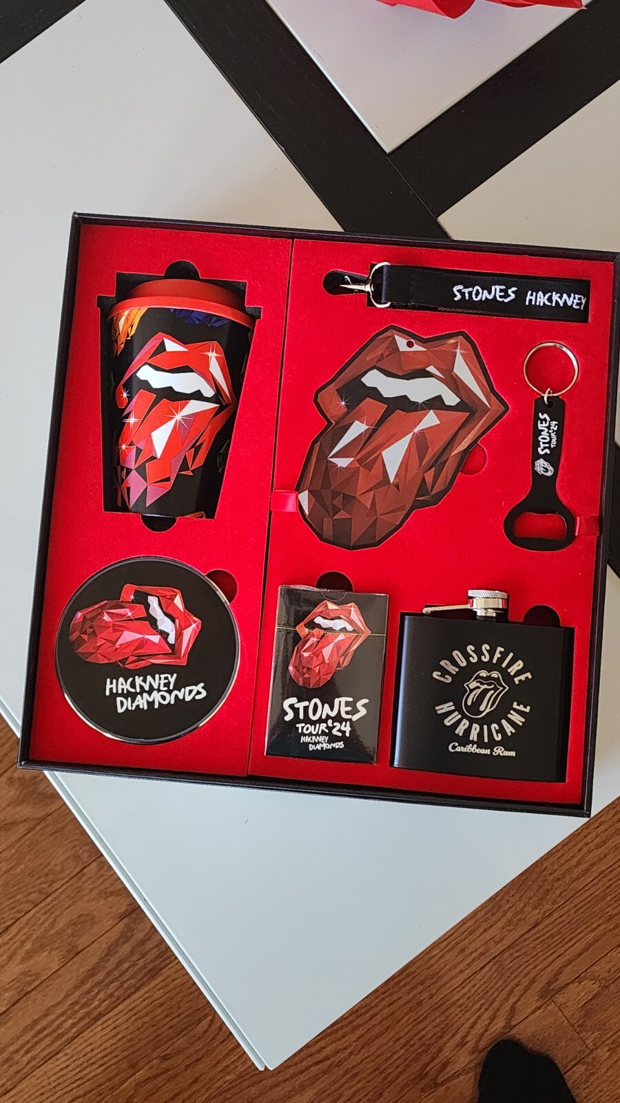 Rolling Stones Hackney Diamonds 2024 VIP Tour Merchandise Gift Box FREE ...