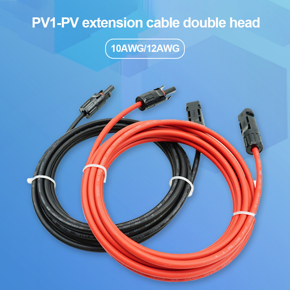 Copper Wire 10 AWG Solar Connector PV Cable Photovoltaic Cable (6mm 5m ...