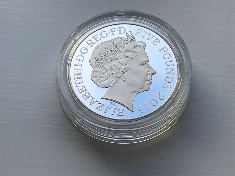 2015 SILVER PROOF PIEDFORT WINSTON CHURCHILL FIVE 5 POUND COIN MINT | eBay