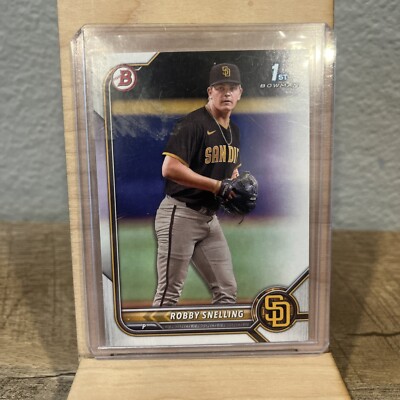 Robby Snelling 2022 Bowman Draft 1st #BD-82 San Diego Padres Miami ...