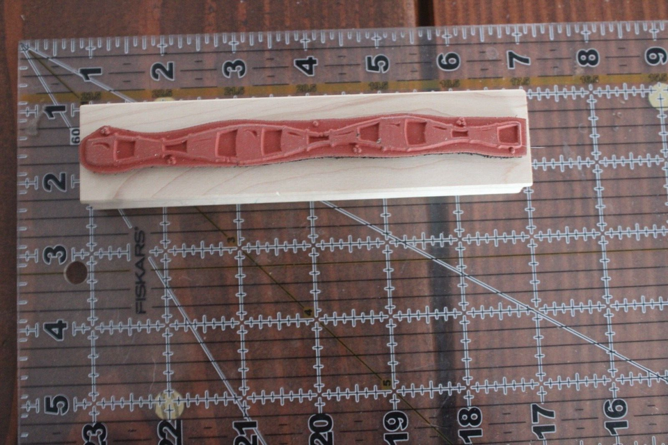 WHIPPER SNAPPER Candy Cane Stripe Wavy Border Wood Rubber Stamp | eBay