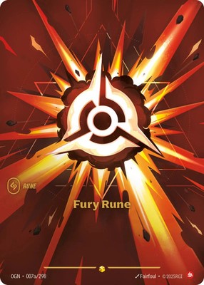 Fury Rune (Alternate Art) - Origins (OGN) | eBay UK