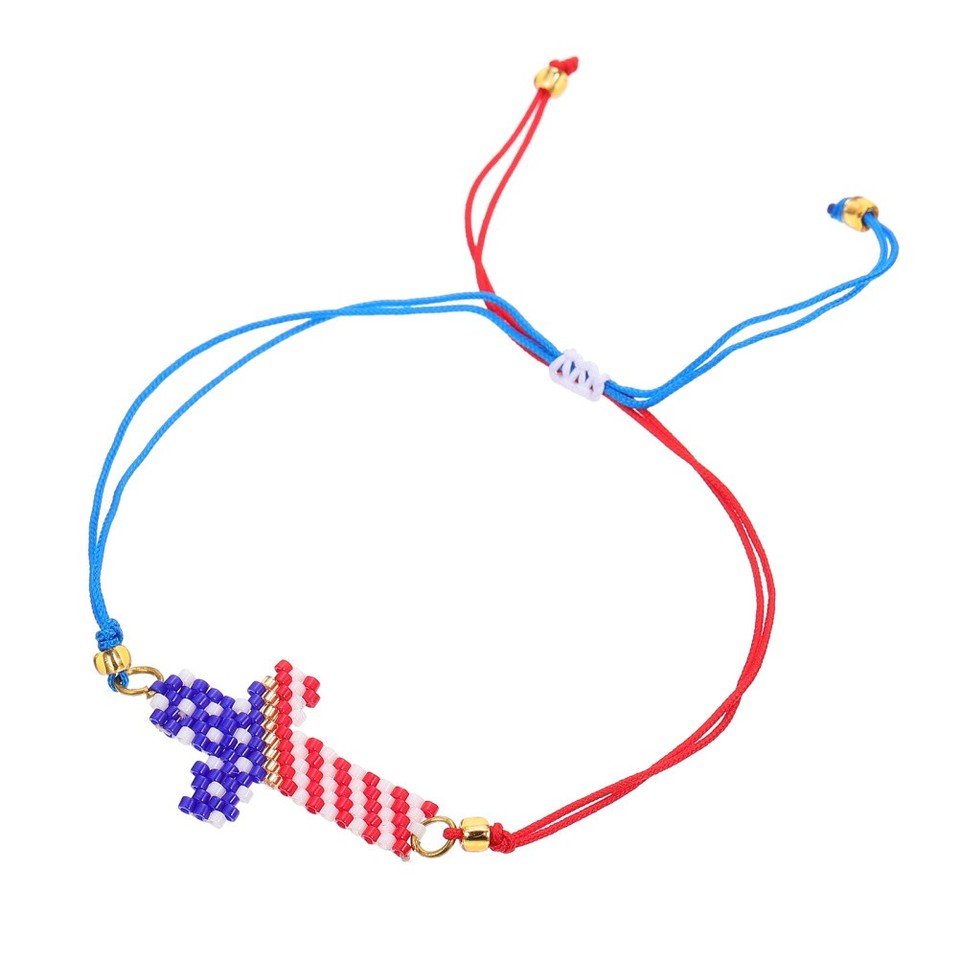 1 stück USA Flagge Armband Nylon Handgelenk Seil American Flag Cross ...