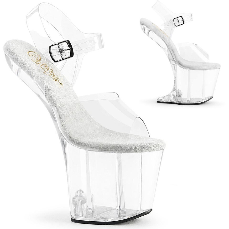 Pleaser 8" Heelless 3" Pf Ankle Strap Sandals Adult Women Shoes Craze ...