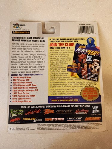 Johnny Lightning Muscle Cars USA 1970 AMC Rebel Machine #33 Red Diecast ...