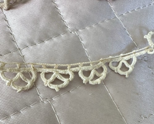 Cream, Handmade Tatted Trim, 54” Length, French Ecru, Piece Of Tatting ...