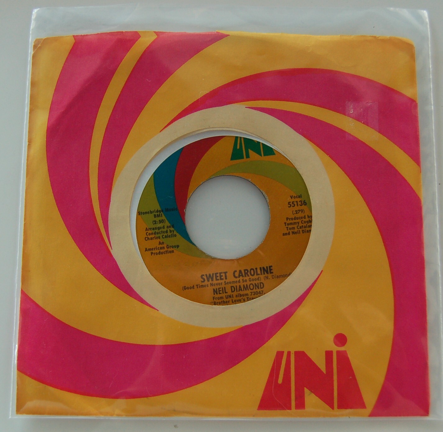 Neil Diamond - Sweet Caroline / Dig In 45 EXCELLENT 1969 | eBay