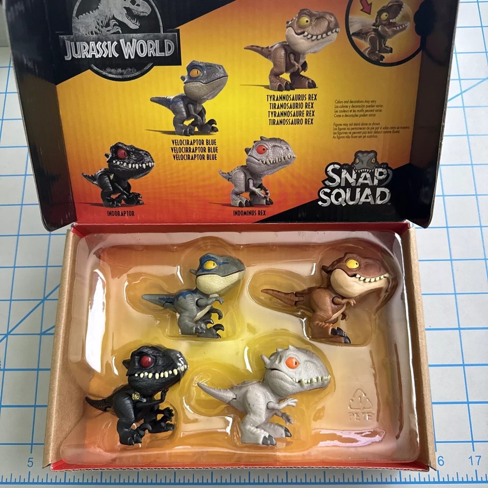 New Action Figures Jurassic World Snap Squad Mattel Dinos Dinosaurus | eBay